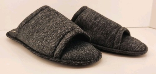 Goodfellow Mens Heather Black (Grey) Slide On Slippers. Size XL (13/14 ...