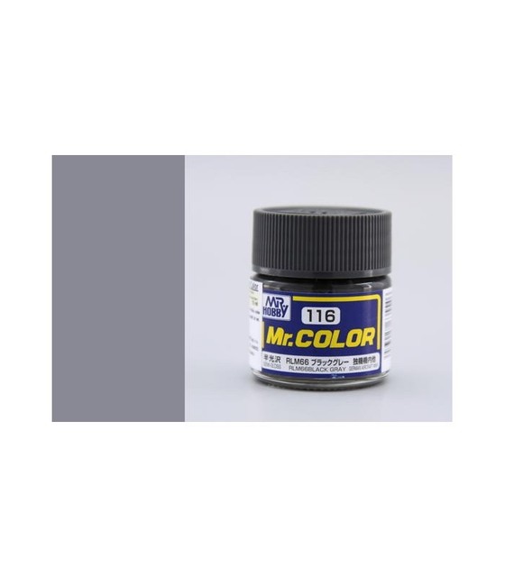 GSI Creos Mr. Hobby Mr Color C116 RLM 66 Black Gray German WWII 10ml ...