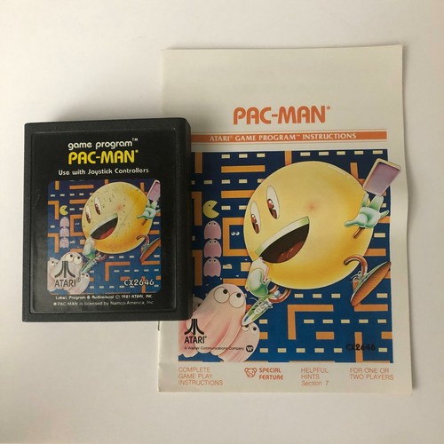 ATARI PAC MAN Atari 2600 CX2646 Original Game Cartridge and Manual | eBay