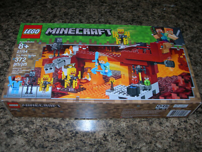 SEALED LEGO Minecraft THE BLAZE BRIDGE 21154 Alex Wither Skeleton Blaze ...