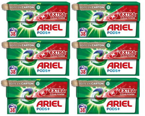 Pack 45 Pods + ARIEL "EXTRA Clean Power" Ultra Détachant Lot Capsules ...