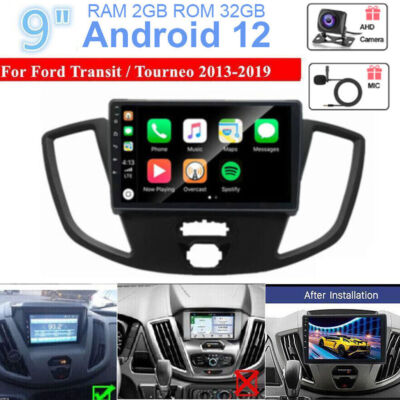 For Ford Transit Custom 2013-2019 9" Android 12.0 Car Stereo Radio GPS ...