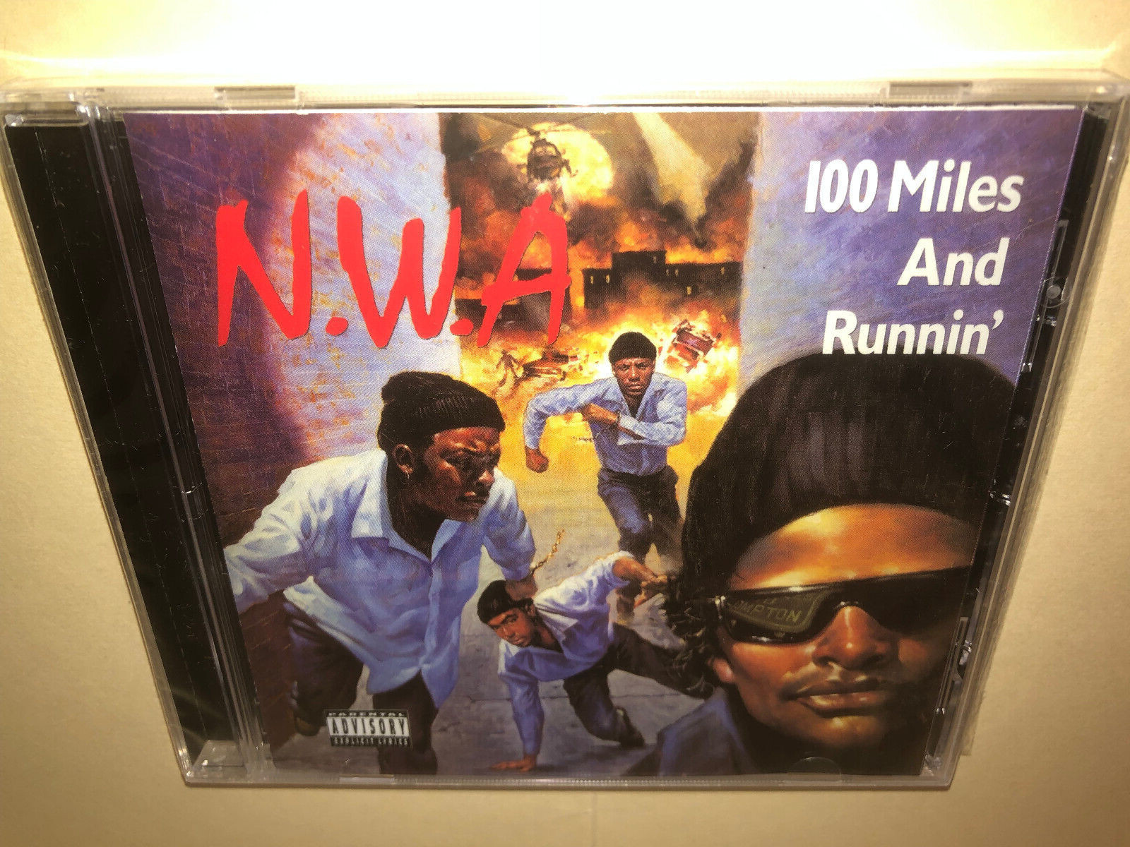 NWA CD 100 Miles And Runnin Ep Dr Dre Eazy E DJ Yella Mc Ren DOC N w a nwa-cd-100-miles-and-runnin-ep-dr-dre-eazy-e-dj-yella-mc-ren-doc-n-w-a