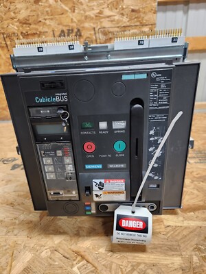 Siemens Cubicle Bus Circuit Breaker 1600 A WLL2A316 ETU745 1200A Plug ...