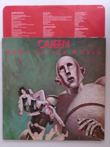 QUEEN NEWS OF THE WORLD EMI EMA 784 FREDDIE MERCURY BRIAN MAY GATEFOLD ...
