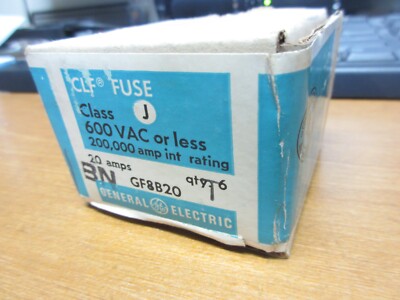 Fuse 600V 20A GF8B20 Style CLF ( 6 Pc. Box ) General Electric GE | eBay