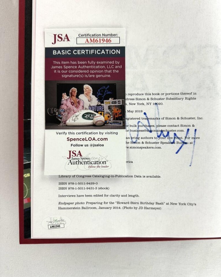 Howard Stern Signed Autograph Comes Again Book - King of All Media w ...