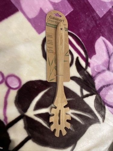 Cuisinart Green Gourmet Bamboo Pasta Server Safe for Non-Stick Cookware ...