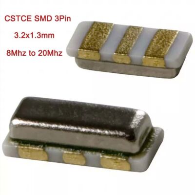 CSTCE SMD 3Pin Crystal Oscillator Ceramics Resonator 3.2x1.3mm 8Mhz to 20Mhz | eBay