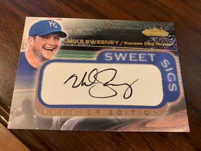 2001 Fleer Showcase Sweet Sigs Leather Mike Sweeney Autograph | eBay