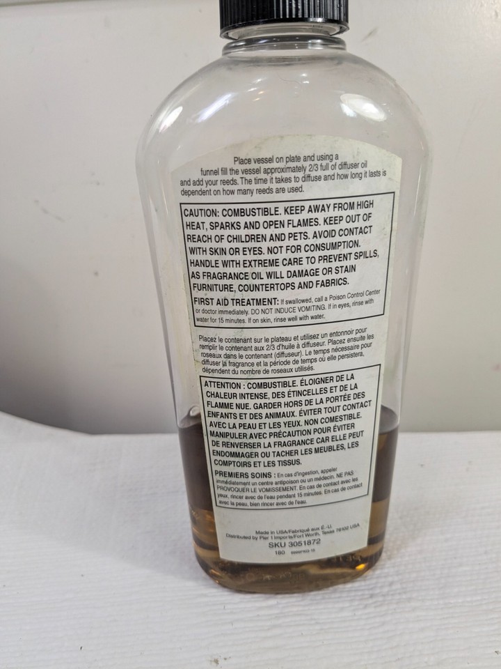 Vintage Pier 1 Imports Patchouli Reed Diffuser Home Fragrance Refill ...