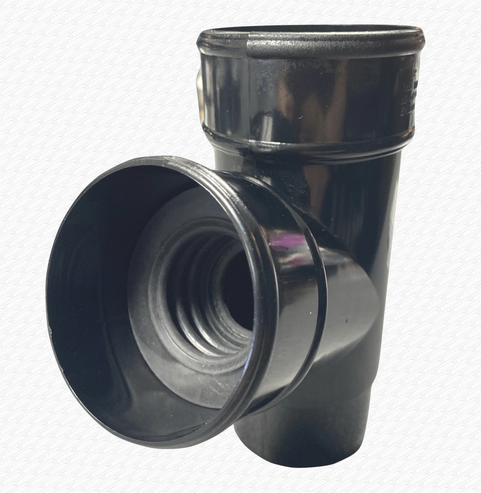 Gutter Down Pipe Rainwater 40mm Adaptor Connector Kit for 68mm Black ...
