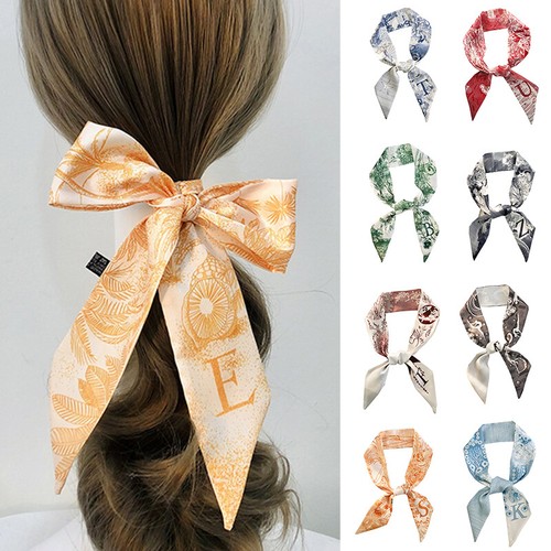 26 Letters Head Scarves Women Scarf Silk Hair Head Neck Neckerchief ...
