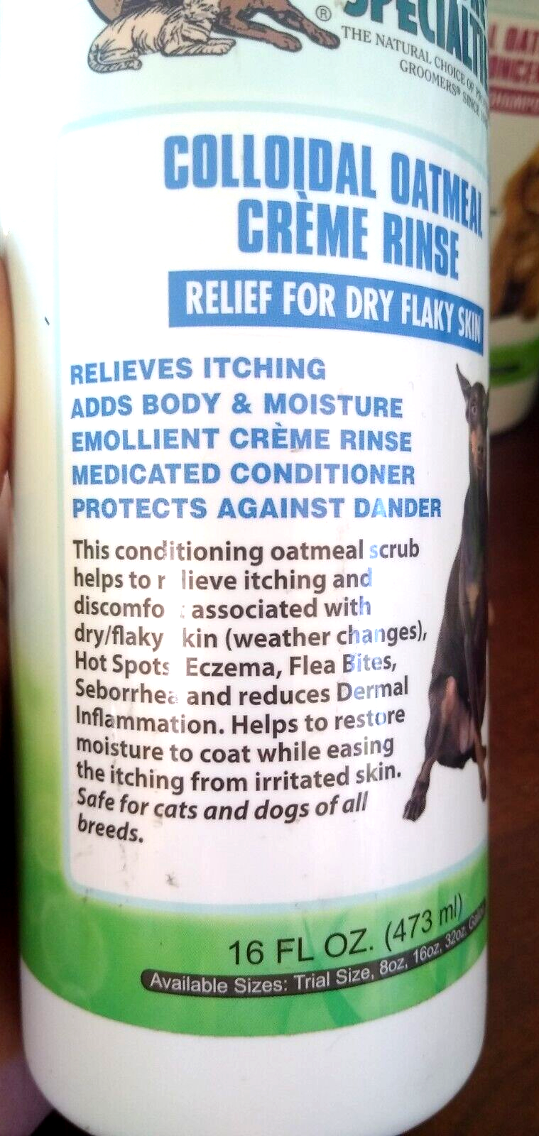 Natures's Specialties Colloidal Oatmeal Creme Rinse For Dogs & Cats ...