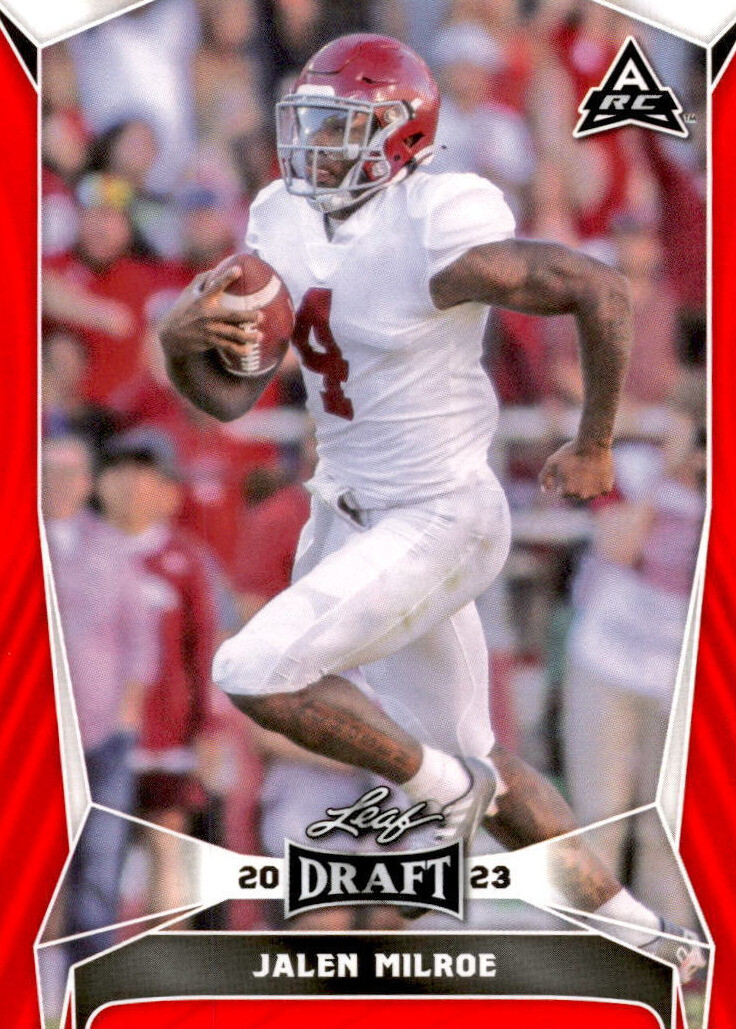 2023 Leaf Draft - Red #36 Jalen Milroe (RC) for sale online | eBay