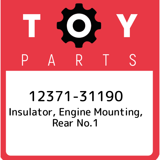 12371-31190 Toyota Insulator, engine mounting, rear no.1 1237131190 ...