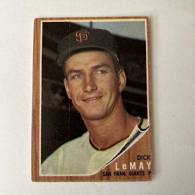 1962 Topps Baseball Dick LeMay San Francisco Giants Card #71 | eBay