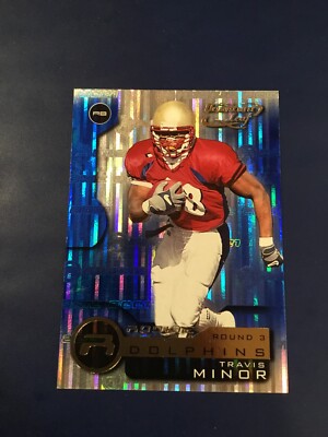 2001 Quantum Leaf # 214 TRAVIS MINOR Rookie Miami Dolphins Nice Hot! | eBay