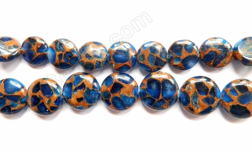 Semi Precious Stone, Gemstone 8mm, 10mm, 12mm, 14mm Puff Coin Beads | eBay