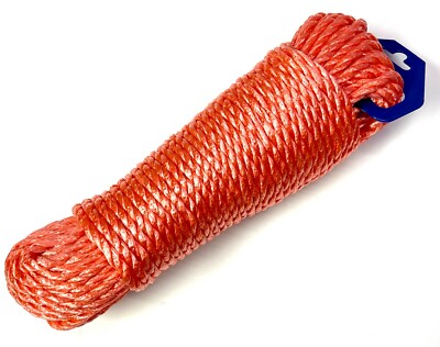 100Ft. Nylon Rope, 1/4-Inch Solid Nylon Rope for Garden Tie Pull Knot ...