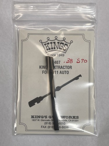 Kings Gun Works 407 Extractor .38 Series 70 Blue Colt 1911 NOS | eBay