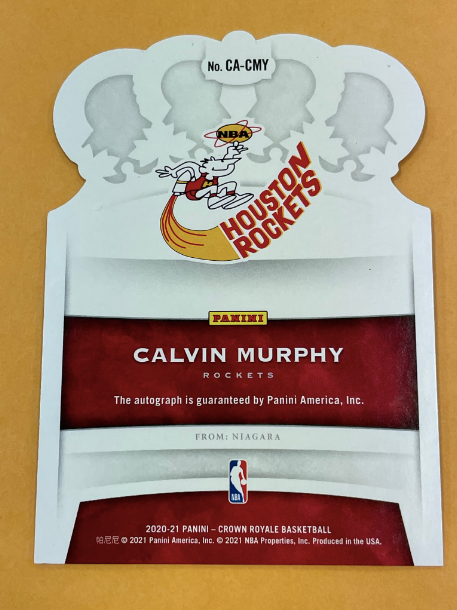 2020-21 Panini Crown Royale Calvin Murphy Auto Red /49 Houston Rockets ...