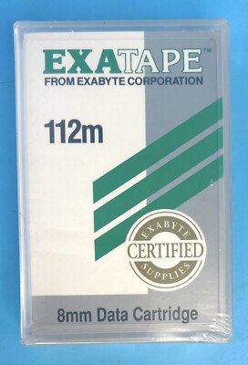 Exabyte 112m Exatape Data Cartridge – 8mm Tape Drive – New & Sealed | eBay