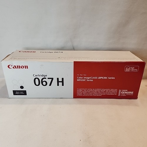 NEW GENUINE - CANON 067H High Yield BLACK TONER - 067 H 5106C001 ...