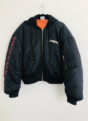 RARE VETEMENTS TOTAL F*CKING DARKNESS BOMBER FEMME SIZE L | eBay RARE VETEMENTS TOTAL F*CKING DARKNESS BOMBER FEMME SIZE L | eBay