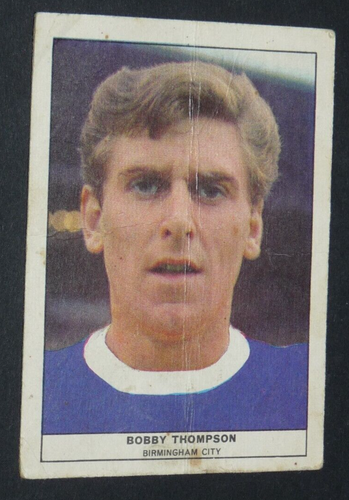 ANGLO CONFECTIONERY CARD FOOTBALL QUIZ 1969 #84 BOBBY THOMPSON BLUES ...