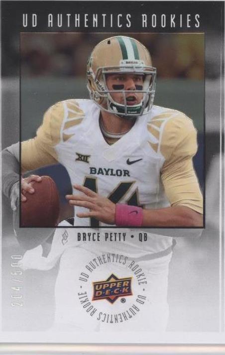 2015 Upper Deck - Ud Authentics Rookies Bryce Petty #UA-35 /500 (RC ...