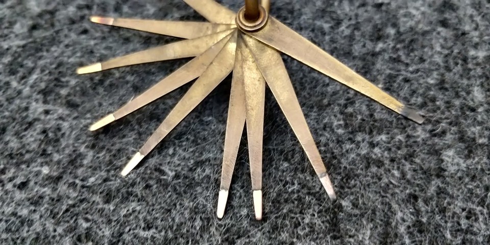 Antique Gold Testing Needles 4kt to 20kt U.S. Standard Ring Jewelers ...