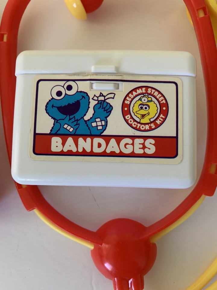 Sesame Street Doctor's Kit 1993 Vintage Medicine Toy Big Bird TYCO | eBay
