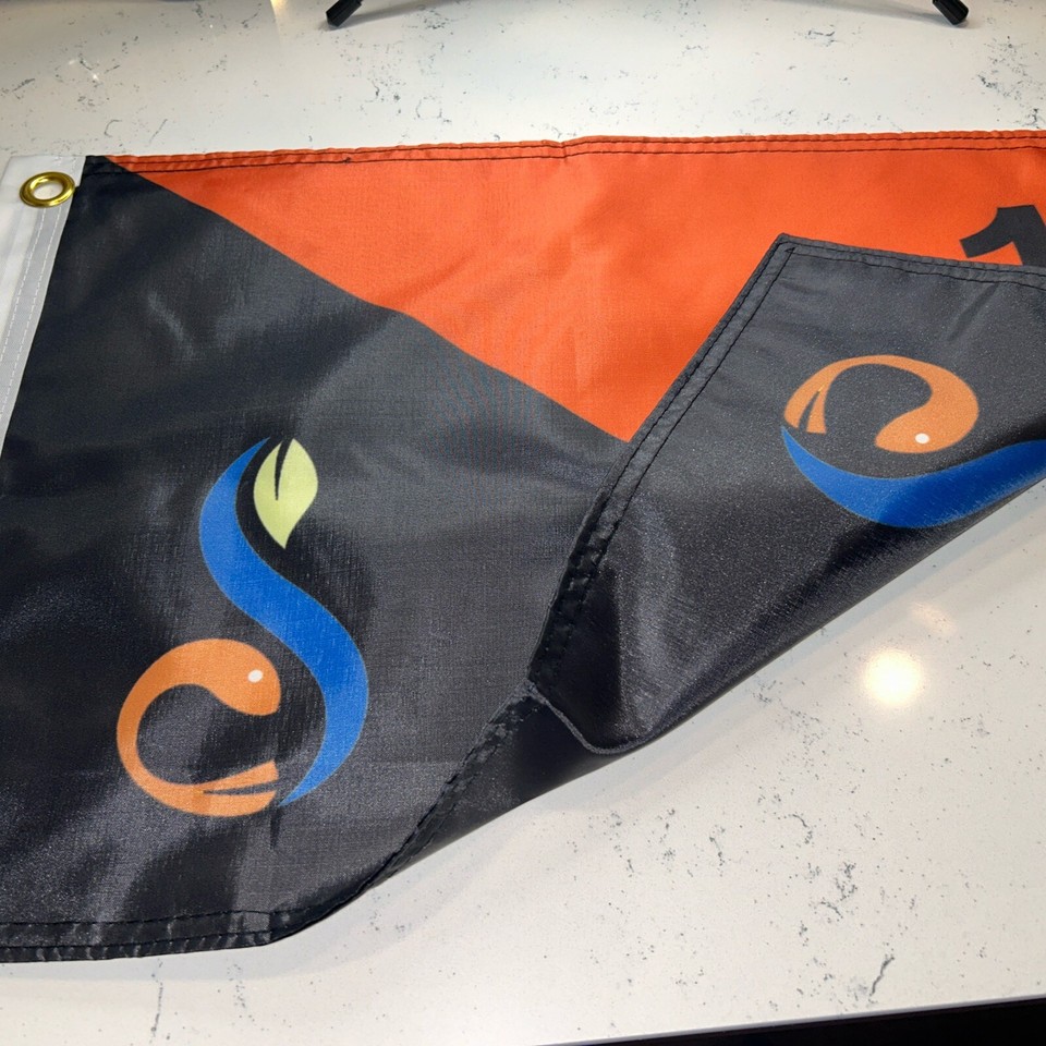 STREAMSONG BLACK GOLF PGA TOUR PIN FLAG W GROMMETS FREE SHIP AUTOGRAPHS ...