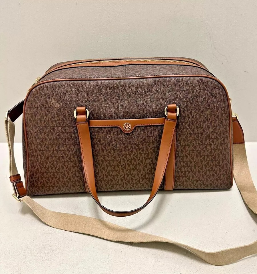 Michael Kors Women Travel Trolley Suitcase + Weekender Bag Combo Set ...