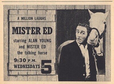 1961 TV AD ~ MR ED THE TALKING HORSE / ALAN YOUNG ACTOR | eBay