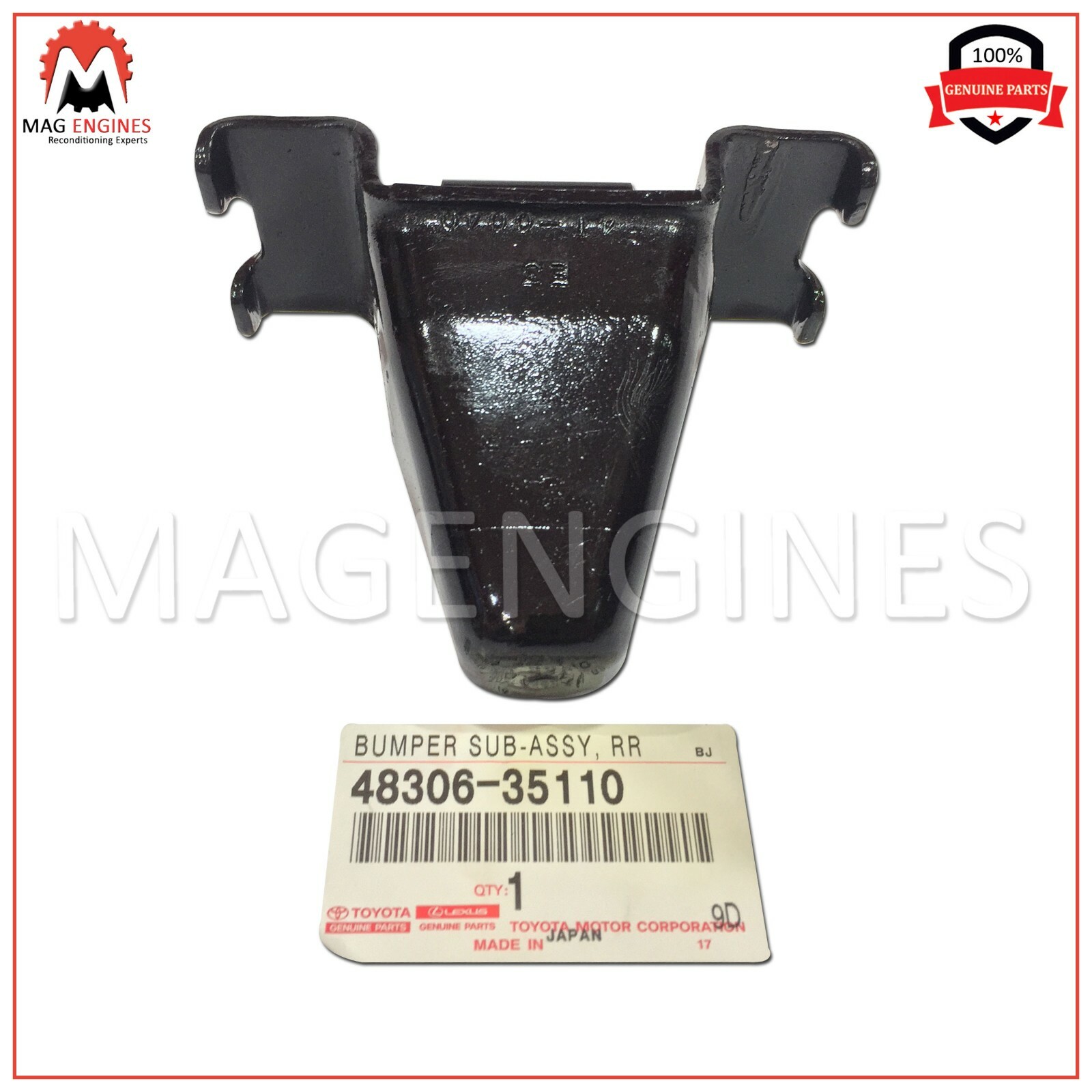48306-35110 GENUINE OEM BUMPER SUB-ASSY, REAR SPRING 4830635110 | eBay
