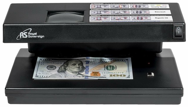 Bill Scanner Fake Money Detector Dollar UV Counterfeit Currency ID ...