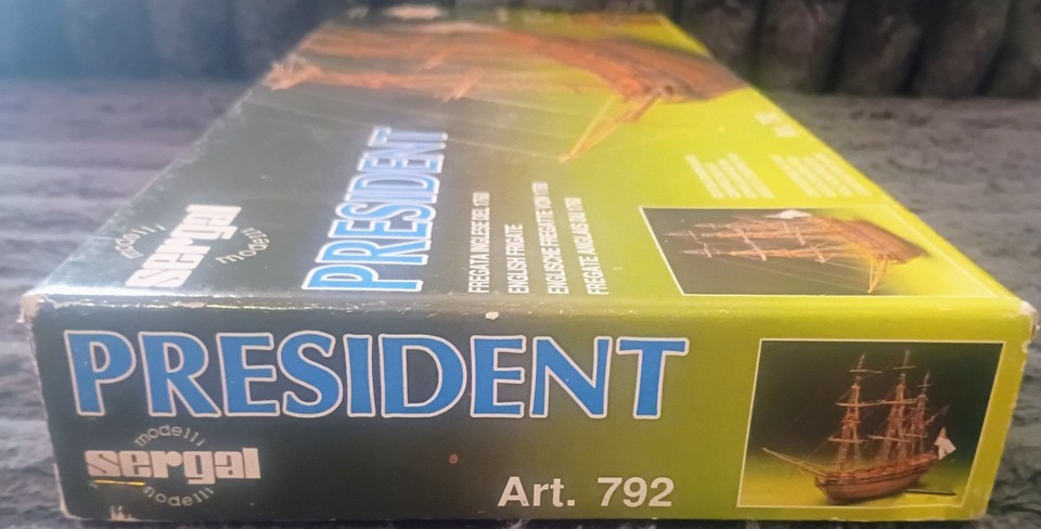 Sergal English Frigate President 1:60 Wooden Ship Model Kit **Brand New ...