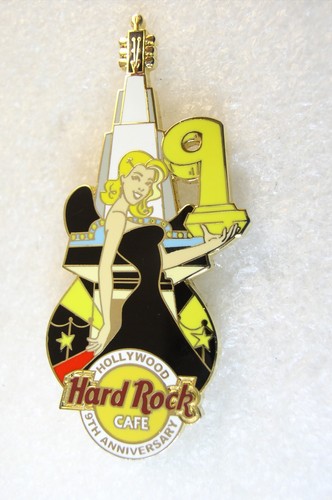 HOLLYWOOD CA,Hard Rock Cafe Pin,SEXY Girl 9th Anniversary | eBay