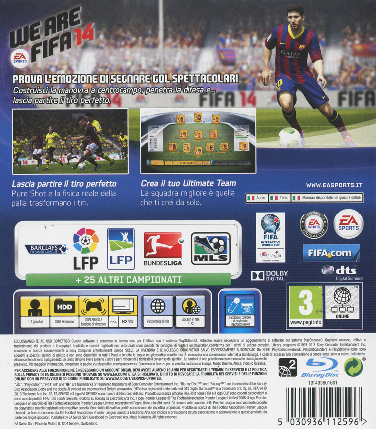 Fifa 14 Ultimate Edition (Football 2014) PS3 PLAYSTATION 3 Electronic ...