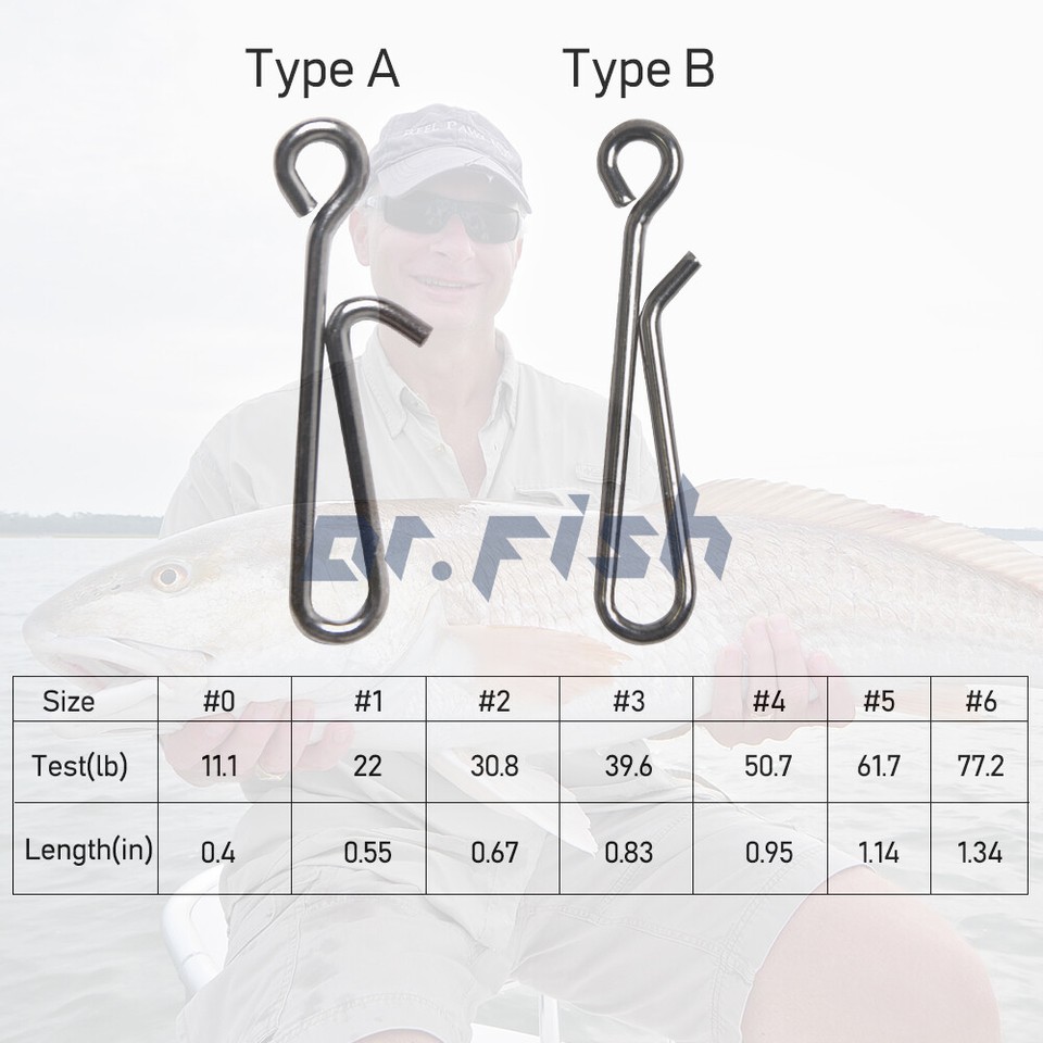 Fishing Clips Stainless Steel Fast Snap Quick Change Speed Clip for ...