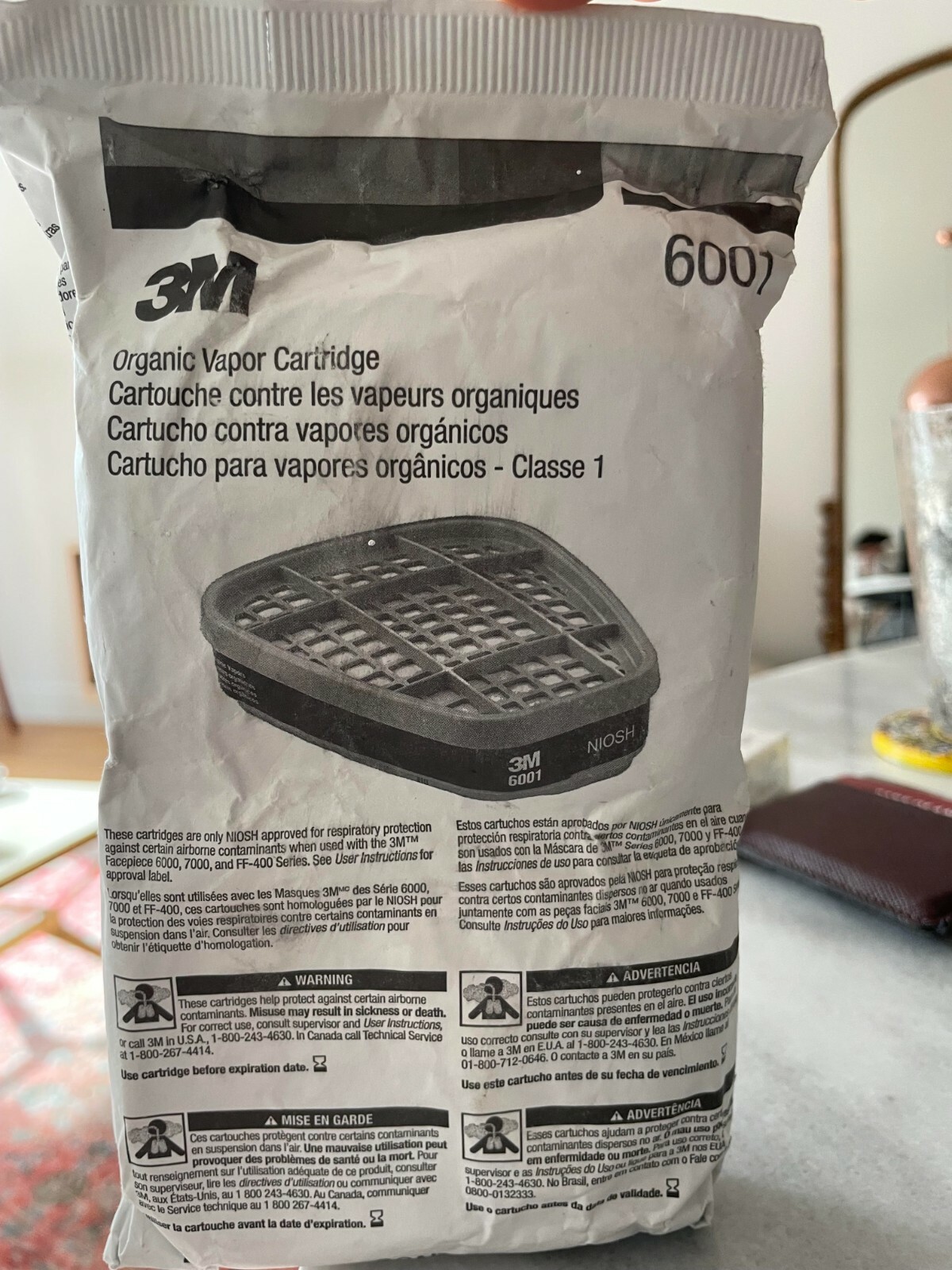 3M 6001 Organic Vapor Cartridge, 2/PK for sale online | eBay