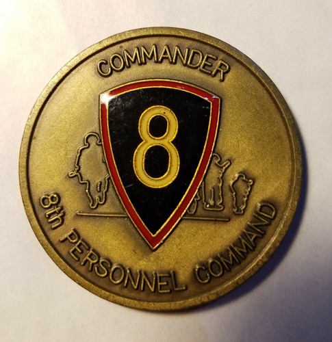 US Army Commander 8th Personnel Command Challenge Coin | eBay