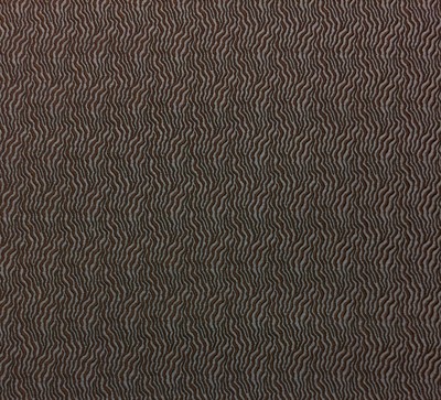 POLLACK & ASSOCIATE BODY WAVE BLUING BROWN GEO UPHOLSTERY WOOL FABRIC ...