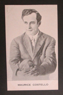 Maurice Costello Silent Screen Actor Blank Back Postcard Sized Read ...