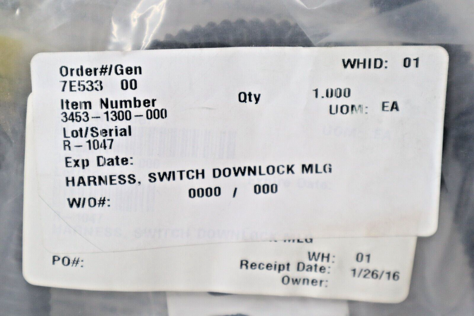 Gulfstream 100 MLG Electric Lock Down Harness 3453-1300-000 (NEW) | eBay