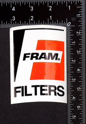 FRAM FILTERS - Original Vintage 1960's 70's Racing Decal/Sticker NHRA ...