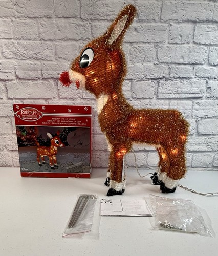 Pre Lit 18” Rudolph Red Nose Reindeer LED Light Up *TESTED* *MINT* | eBay