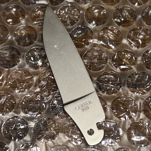 Gerber 300 Replacement Knife Blade Unsharpened Blank Stainless Repair ...